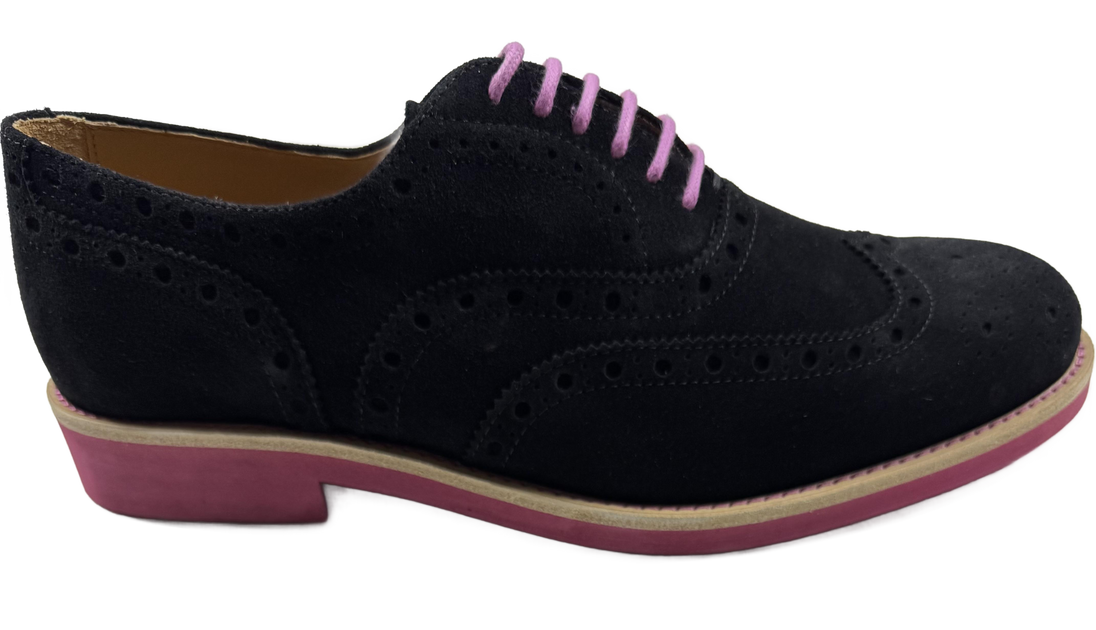 Mens Black & Green Suede Wingtip Dress Shoes | Soxy Socks – Soxy.com